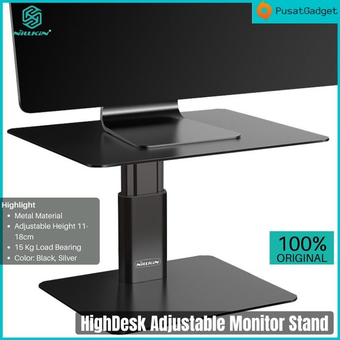 Jual Stand Monitor / Meja Alas Monitor Adjustable Highdesk Metal ...