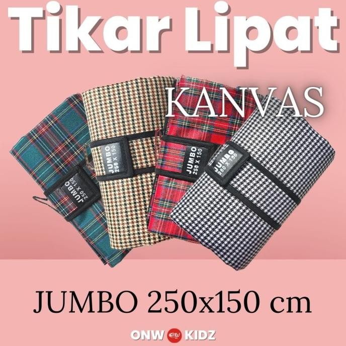 Jual Tikar Lipat Karpet Piknik Jumbo Motif Kanvas 250 X 150 Cm ...