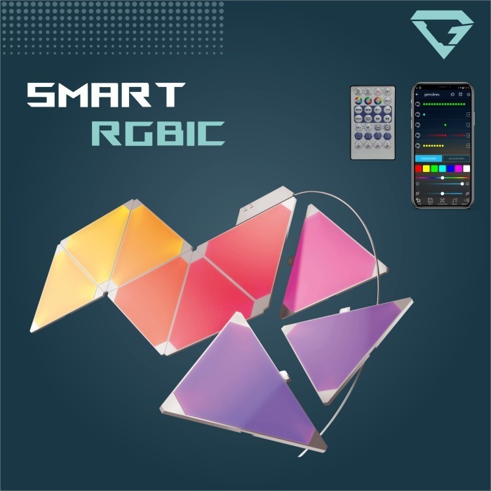 Jual TERUJI DIY NANO LEAF LED RGB LAMPU HIAS GAMING DINDING KAMAR ...