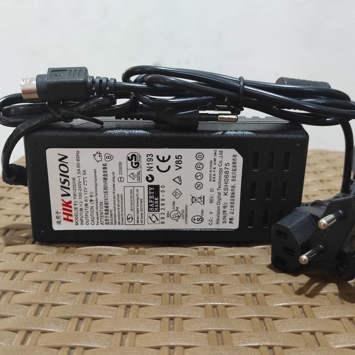 Jual Adaptor Hikvision 12v 5A / Adaptor DVR hikvision | Shopee Indonesia