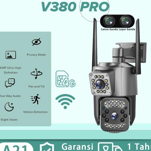 Jual V380 Pro Cctv Wifi 4 8Mp Dual Len Outdoor Ip66 Wateroof Ip Camera ...