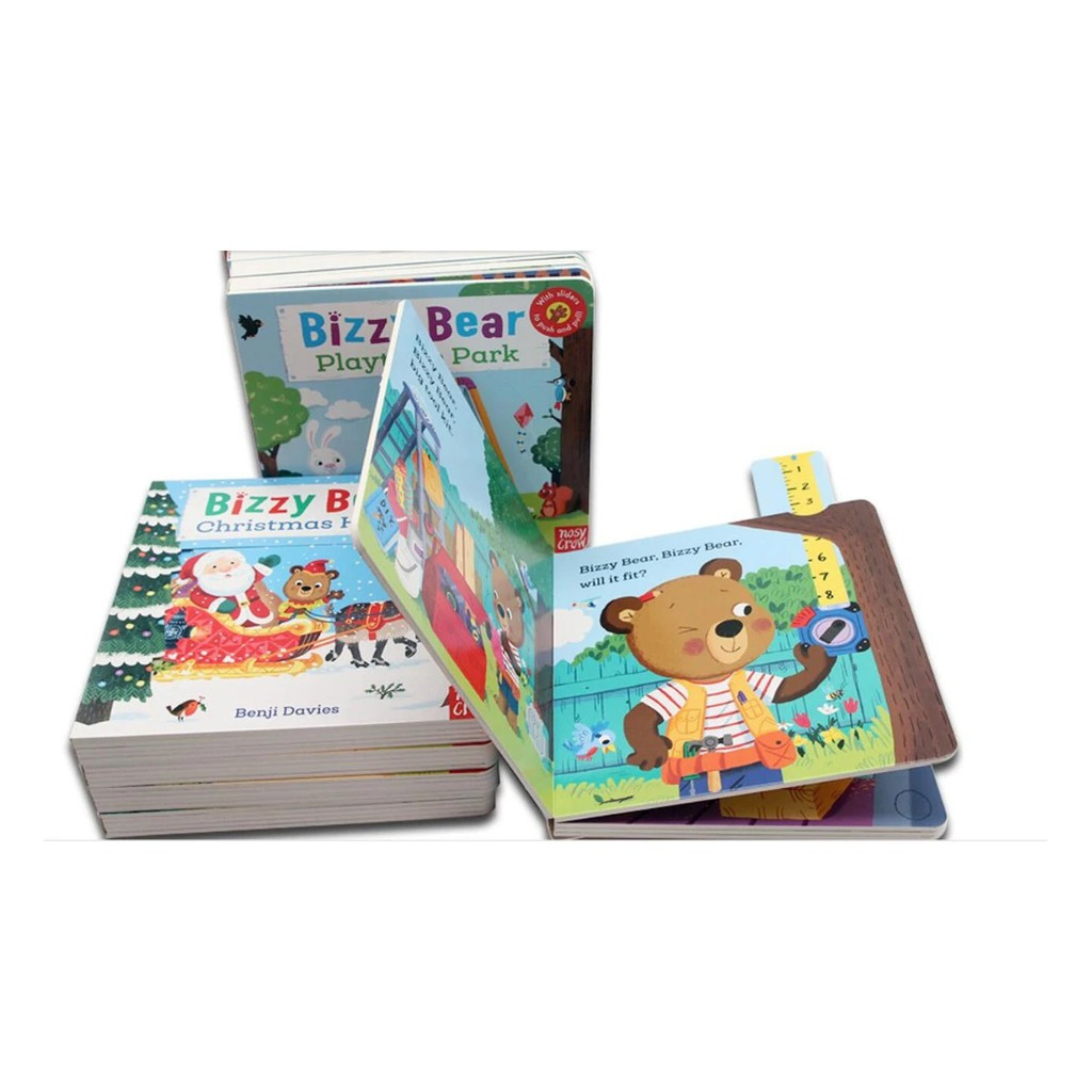 Jual Buku Import Bizzy Bear Slider Pull and Push Board Books Buku ...