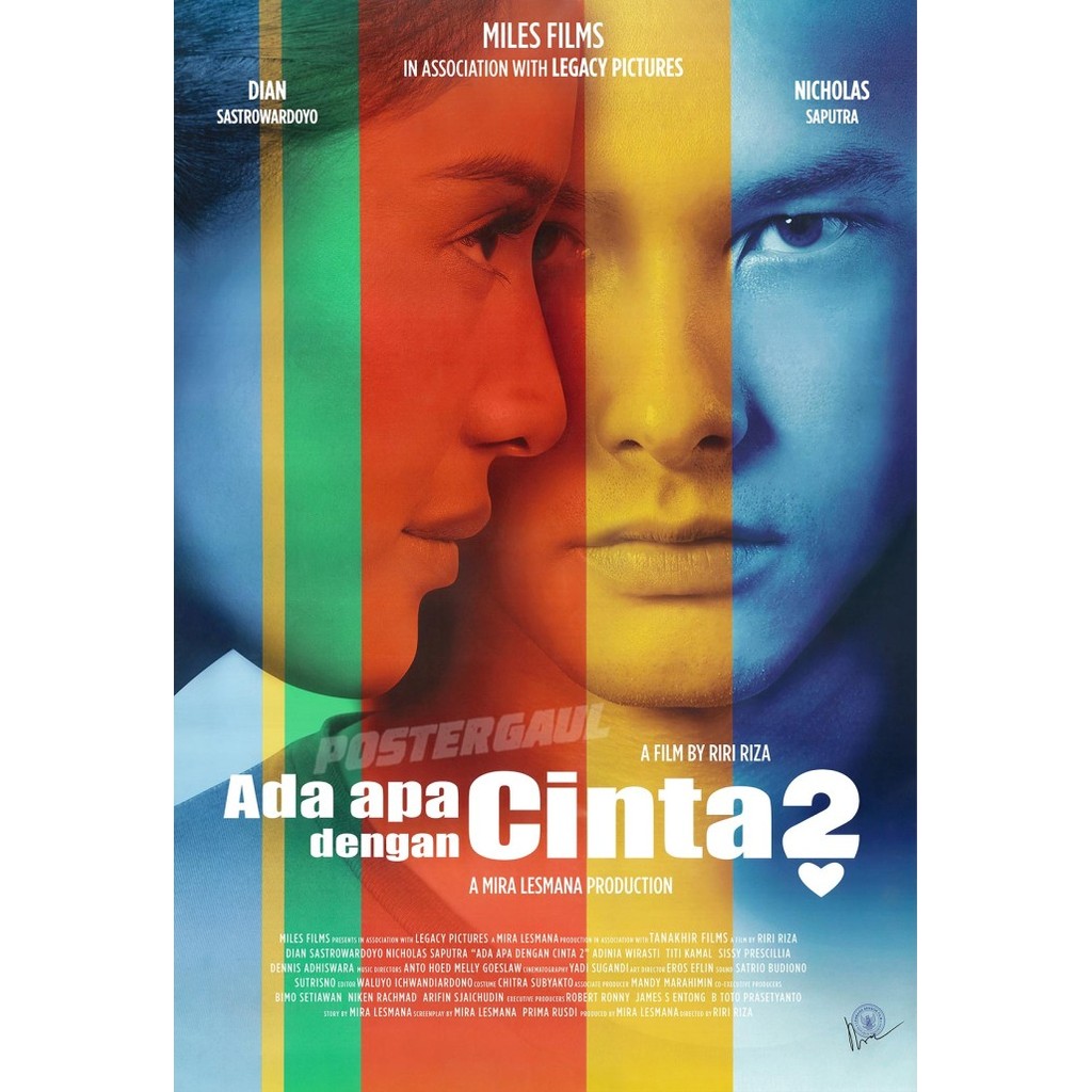 Jual Poster Film Ada Apa Dengan Cinta 2 - Original Indonesian One Sheet Original | Shopee Indonesia