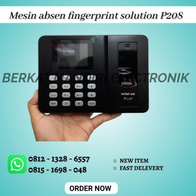 Jual Mesin Absen Fingerprint Solution P208 | Shopee Indonesia