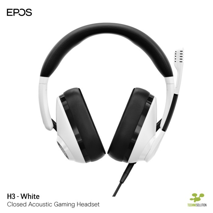 Jual EPOS H3 White - Closed Acoustic Gaming Headset | Shopee Indonesia