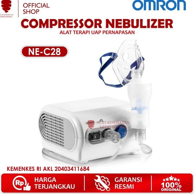 Jual Omron NE-C28 Compressor Nebulizer Alat Uap Terapi Pernafasan Asma | Shopee Indonesia