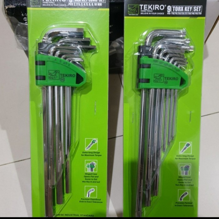 Jual TEKIRO PAKET KUNCI L SET 8PCS DAN L BINTANG PANJANG TEKIRO 9PCS | Shopee Indonesia