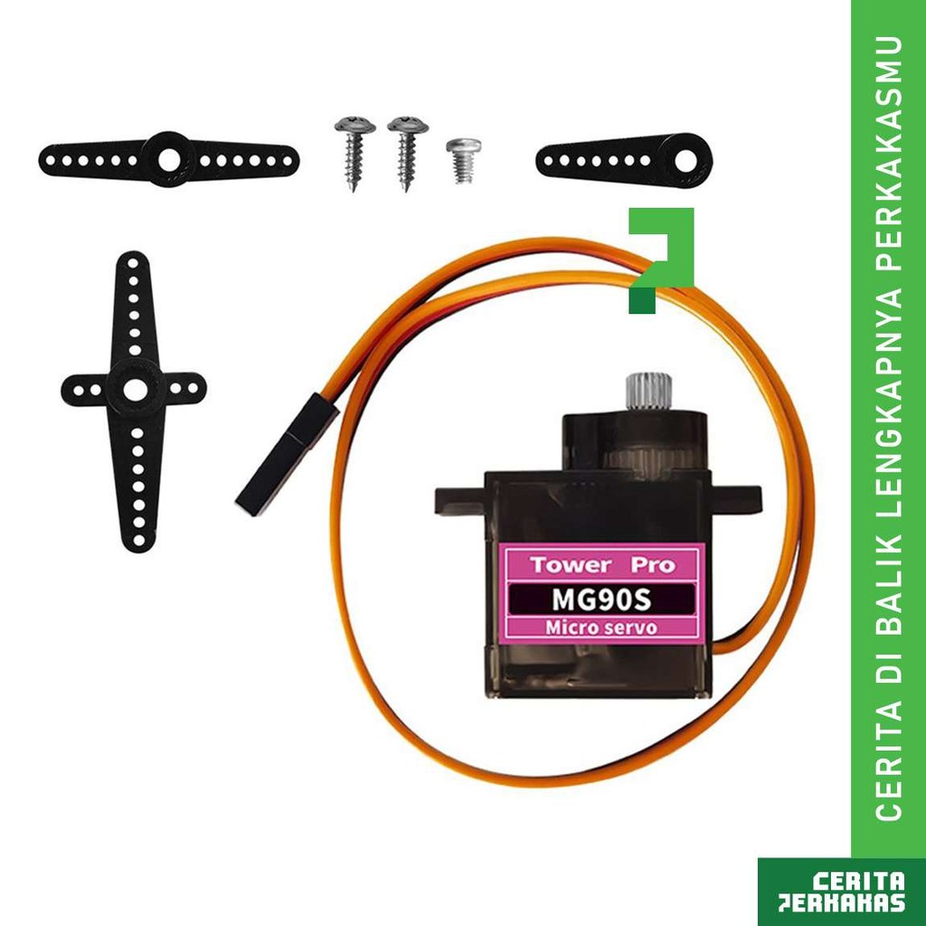 Jual Servo Micro MG90S CP / Metal Gear MG90 MG-90 MG-90S / RC Pesawat Helikopter Perahu | Shopee ...