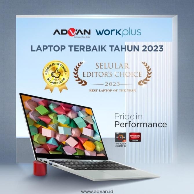 Jual Advan Workplus 14 - Ryzen 5 6600H 16Gb 512Gb Ssd W11 14"Fhd+ Ips ...