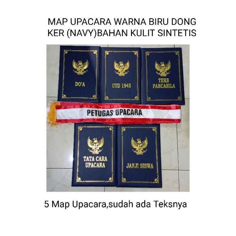 Jual DESPO PAKET 5 MAP BINGKAI UPACARA BENDERA WARNA NAVY SUDAH ADA ...