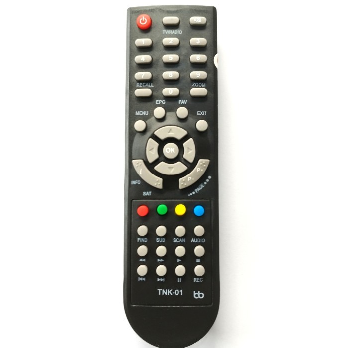 Jual REMOT REMOTE STB TANAKA NEW BODY OVAL DVB-T2 SET TOP BOX DIGITAL ...