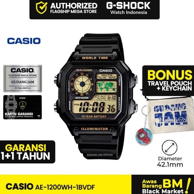 Jual Casio General Ae-1200Wh-1Bvdf Ae-1200Wh Ae-1200 Ae1200Wh Ae 1200Wh | Shopee Indonesia