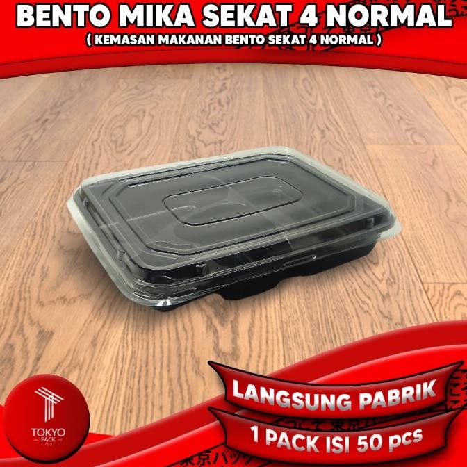 Jual Now Trending Mika Bento Sekat 4 Star - Kotak Makan 4 Sekat - Bento ...