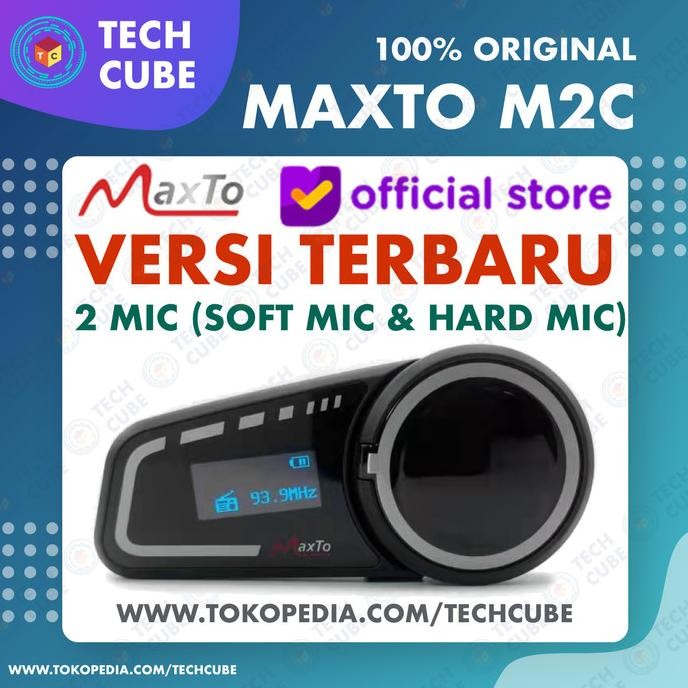 Jual Maxto M2C Bluetooth Radio Intercom Helm 6 Rider Alt M2 Ejeas Q7 V6 ...