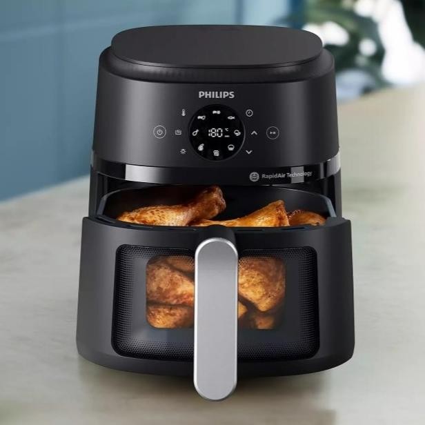 Jual PHILIPS AirFryer Digital 4.2L - NA221 PLUS KACA 800 watt Garansi Resmi | Shopee Indonesia