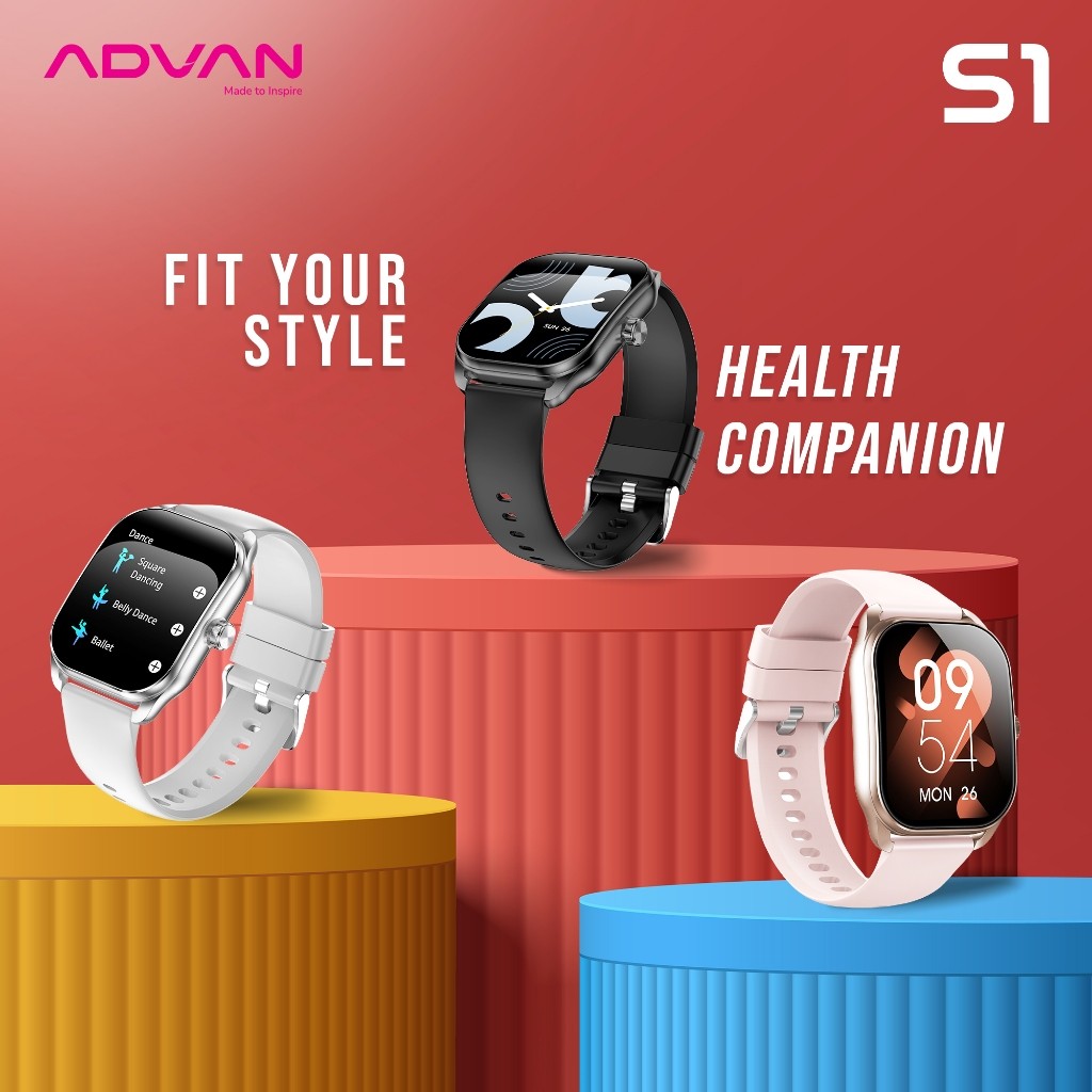 Jual NEW PRODUCT ADVAN Smartwatch S1 Ai Voice IPS 2.01 Bluetooth Calls ...