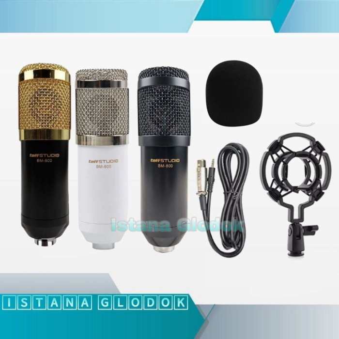 Jual PAKET RECORDING SMULE MIC CONDENSER BM800 ORIGINAL TAFFWARE FULL ...