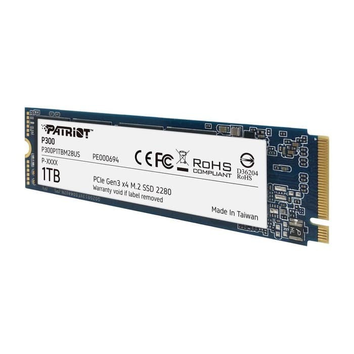 Jual Patriot P300 1TB M.2 PCIE NVme Gen 3 X4 SSD Unit Baru / Segel ...