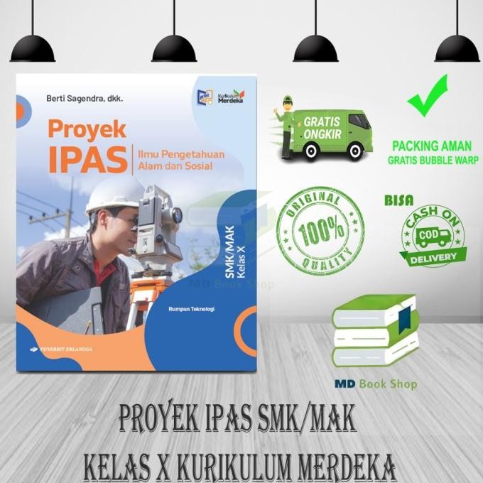 Jual Original Proyek Ipas Smk/Mak Kelas X Kurikulum Merdeka - Erlangga New | Shopee Indonesia