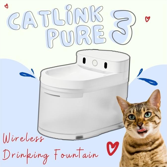 Jual Catlink - Pure 3 Wireless Pet Drinking Fountain | Shopee Indonesia