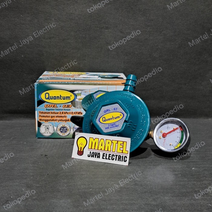 Jual Regulator Gas Quantum Qrl-03 + Meter Gas | Shopee Indonesia