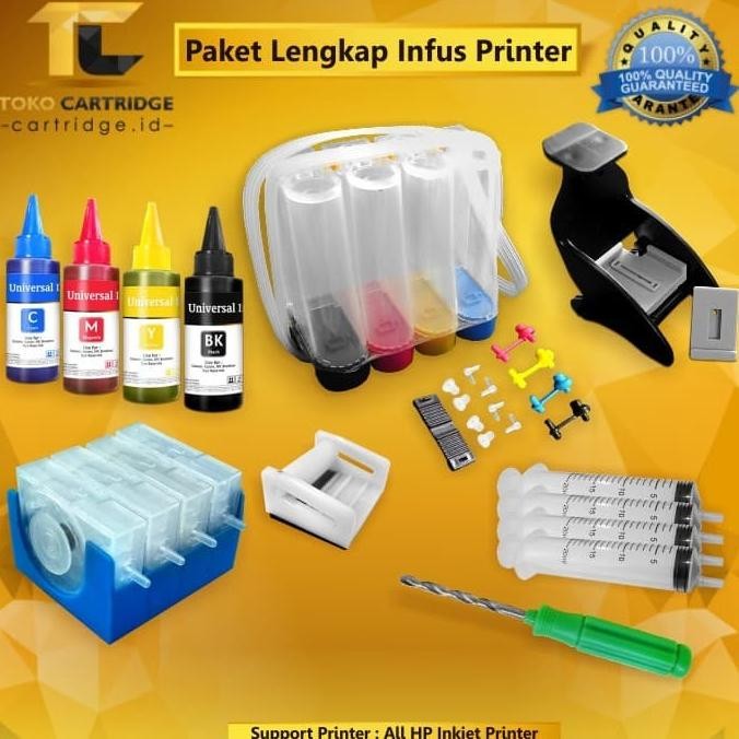 Jual Original Paket Lengkap Infus Printer Hp Tabung Tinta Refill Dumper ...