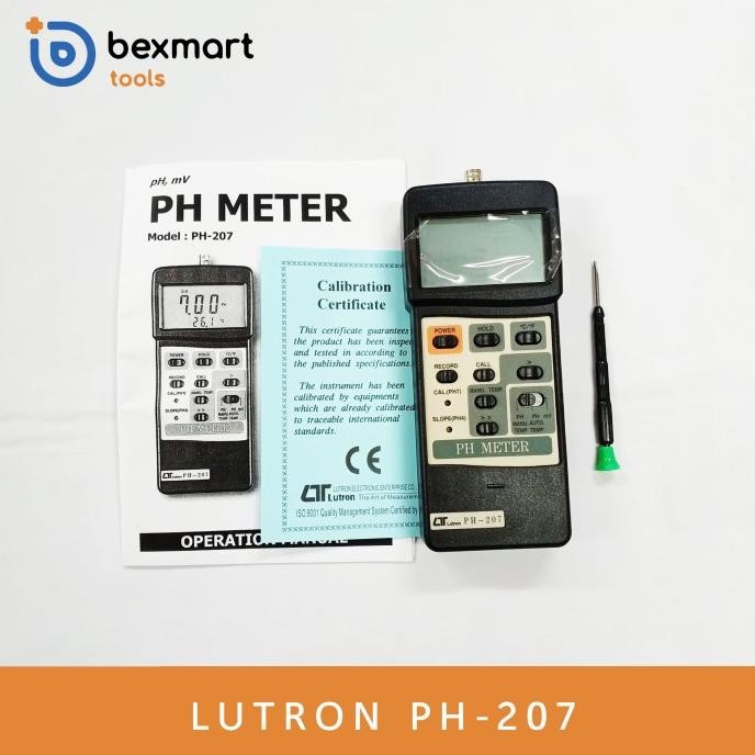 Jual LUTRON PH-207 PH METER/PH207/PH 207 bex90 dijamin | Shopee Indonesia