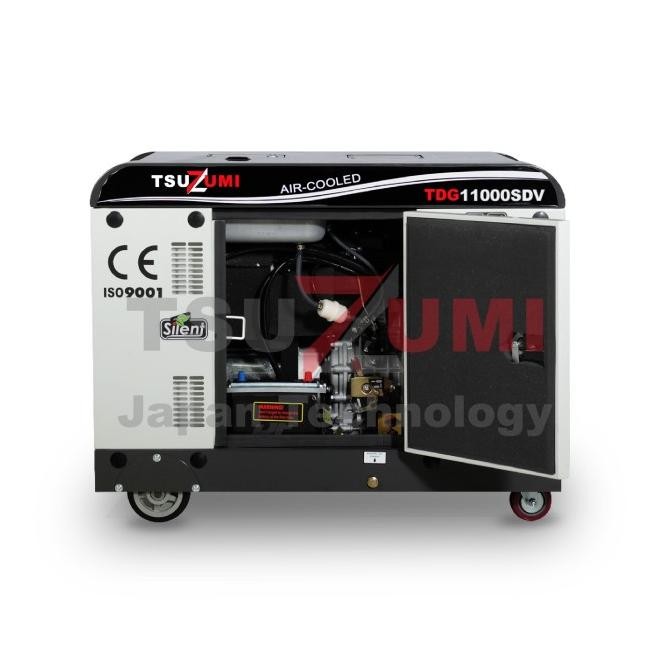 Jual Genset Silent 10 kva 3 phase 1phase Dual Voltage TDG 11000 SDV TSUZUMI | Shopee Indonesia