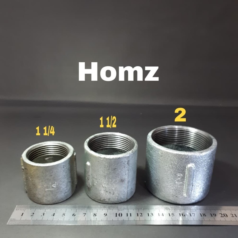 Jual Galvanis/ Galvanise Sok Socket Sock 2" inch in/ Besi / Lurus Drat ...