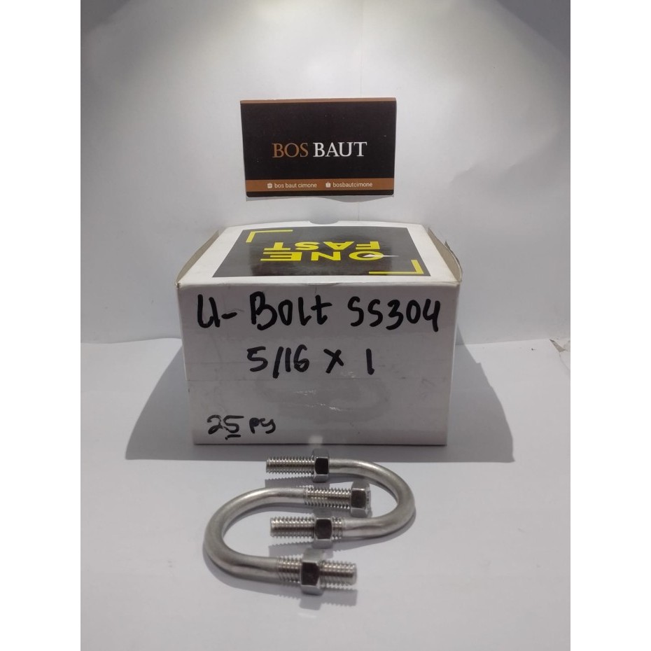 Jual BAUT U STAINLESS STEEL - U BOLT SUS 304 - KLEM PIPA SS304 - KLEM U ...