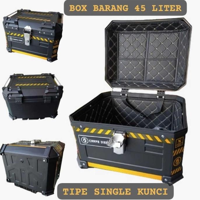 Jual TERBARU - BOX BARANG MOTOR KOTAK BESAR KAPASITAS 45 LITER REAR ...