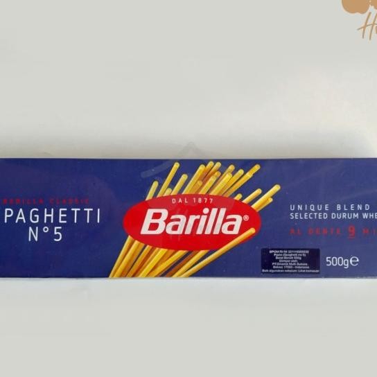 Jual Barilla Spaghetti No 5 500Gr Barila Classic Pasta Kering No5 500 G ...