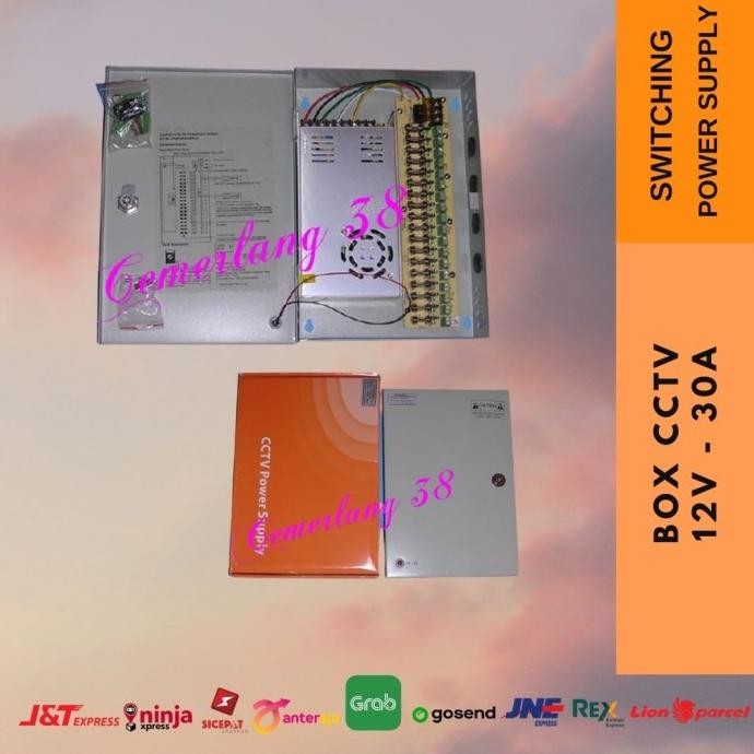 Jual Baru !! Power Supply Central Cctv - Box Panel Cctv 12V 30A ...
