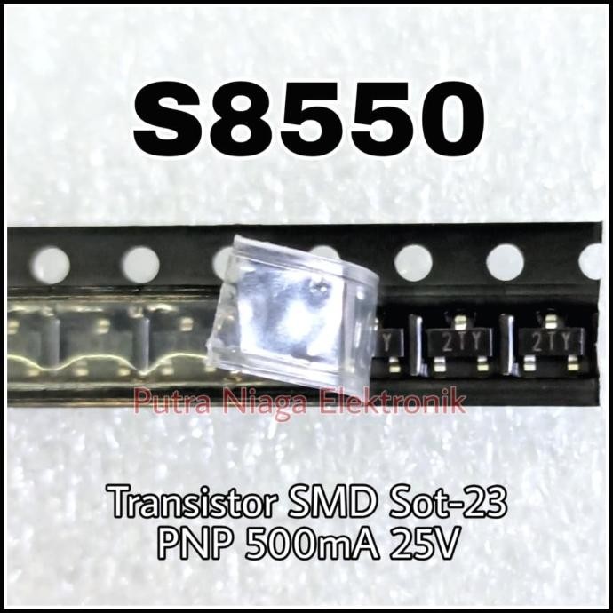 Jual (10) Transistor SMD S8550 PNP SOT-23 ( marking : 2TY ) SS8550 TR 8550 smd putr4n Murah ...