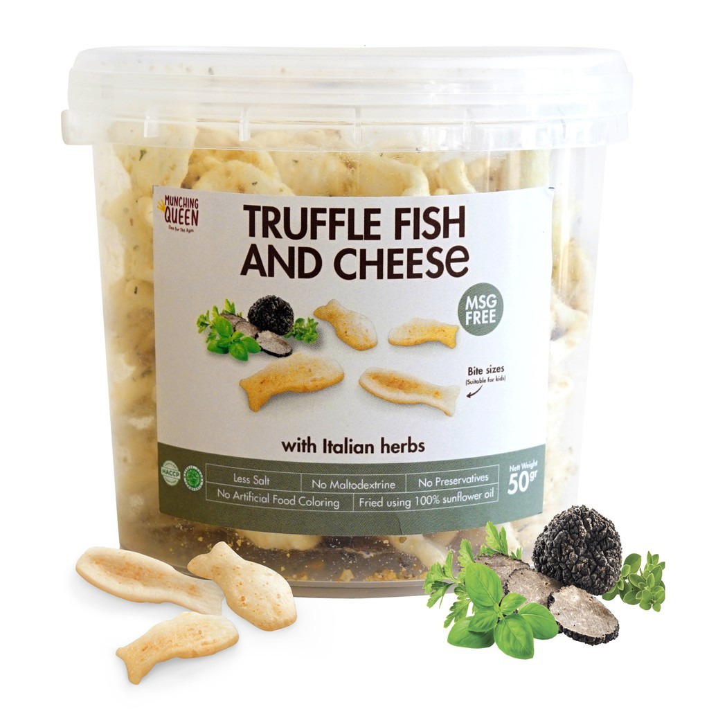 Jual Munching Queen, Truffle Fish and Cheese with Italian Herbs 70gr NO ...