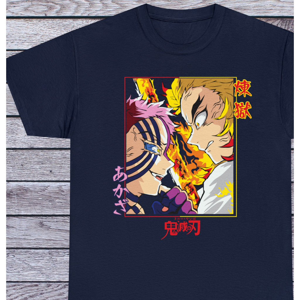 Jual Rengoku Akaza Pembunuh Iblis Manga Anime Pakaian Jepang Kny ...