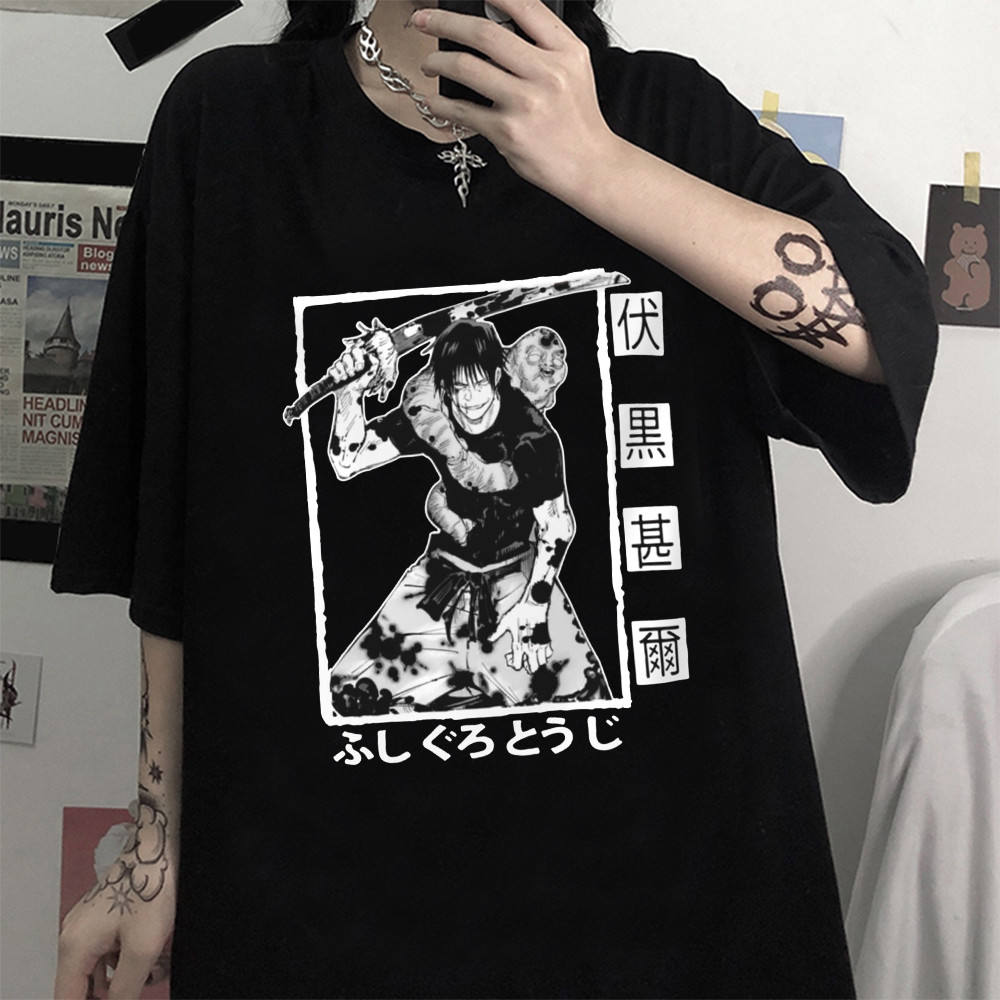 Jual Jujutsu Kaisen Toji Fushiguro T Penyanyi Kaos Musik Streetwear ...