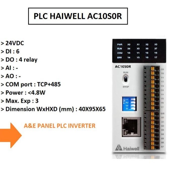 Jual PLC HAIWELL AC Series 10 AC10S0R AC10SOR | Shopee Indonesia