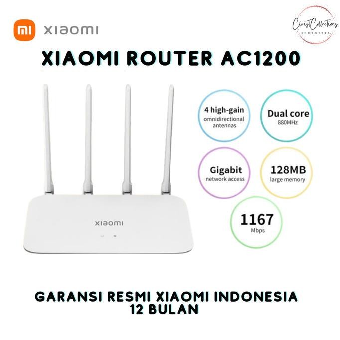 Jual XIAOMI MI ROUTER AC1200 DUAL CORE FULL GIGABIT 4 ANTENA 100MBPS | Shopee Indonesia