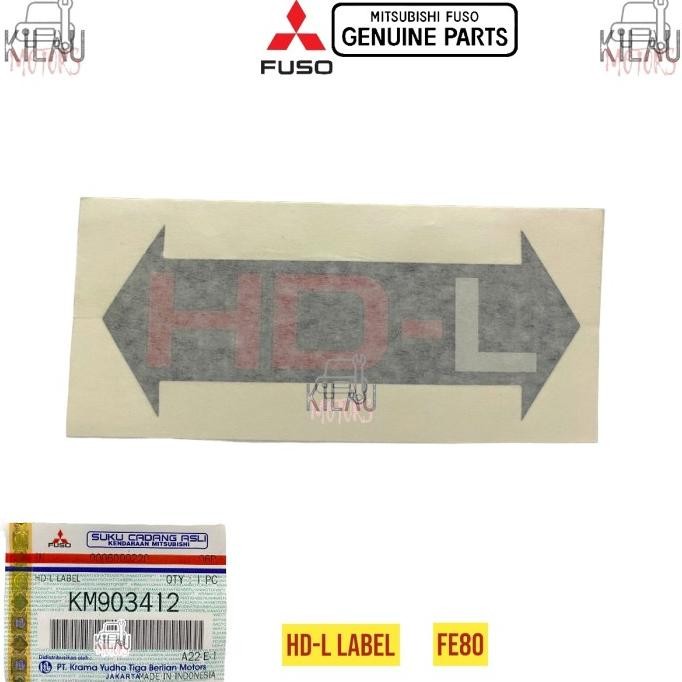 Jual Sticker Stiker Label Hd-L Hdl Original Mitsubishi Canter Km903412 ...