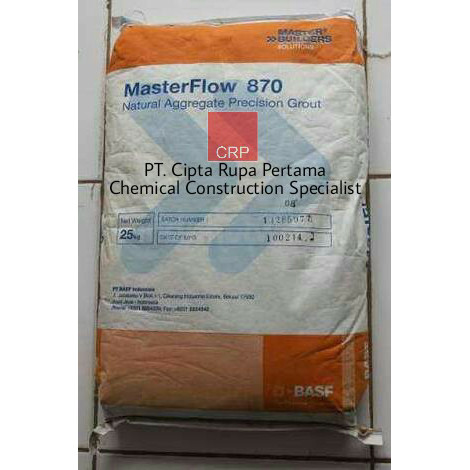 Jual G1 BASF MASTERFLOW 870 25KG/BAG CEMENTITIOUS HIGH STRENGTH GROUT | Shopee Indonesia