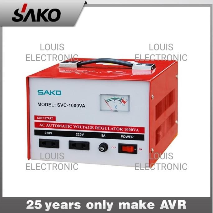 Jual TERBARU - Stabilizer SAKO SVC-1000VA Automatic Voltage Regulator ...