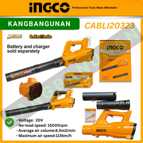 Jual INGCO Mesin Hand Blower Angin Cordless Blower 20V CABLI20323 P20S ...