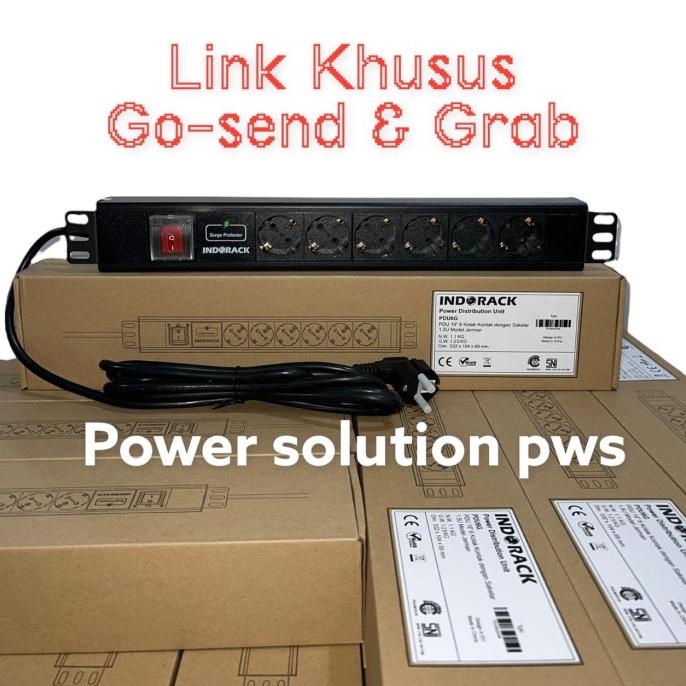 Jual PRINDORACK PDU6G Power Distribution Unit 6 Outlet Socket PDU-6G ...