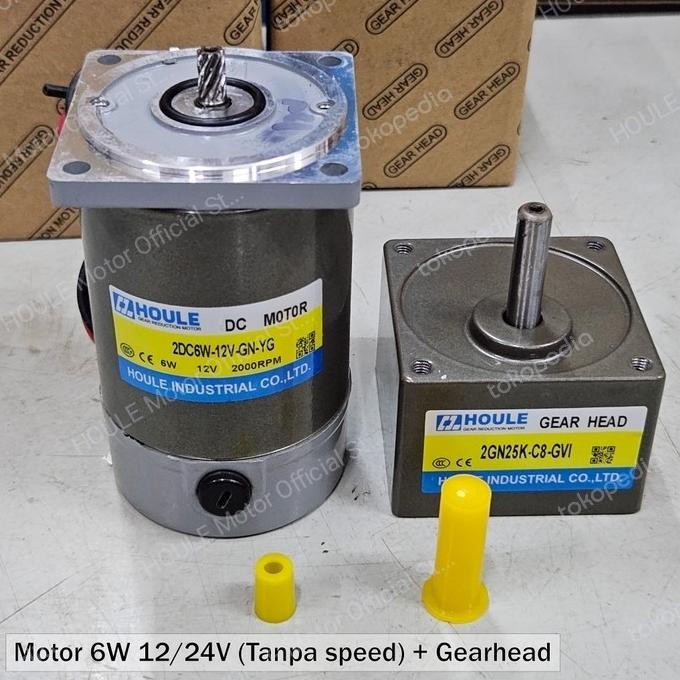Jual Houle Motor 6W 12/24V Dc 2Dc Variable Speed Control Motor Gearbox ...