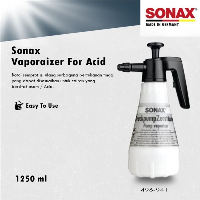 Jual Sonax Pump Botol Semprot Spray for Acid Alcaline 1.25L Tahan Asam ...