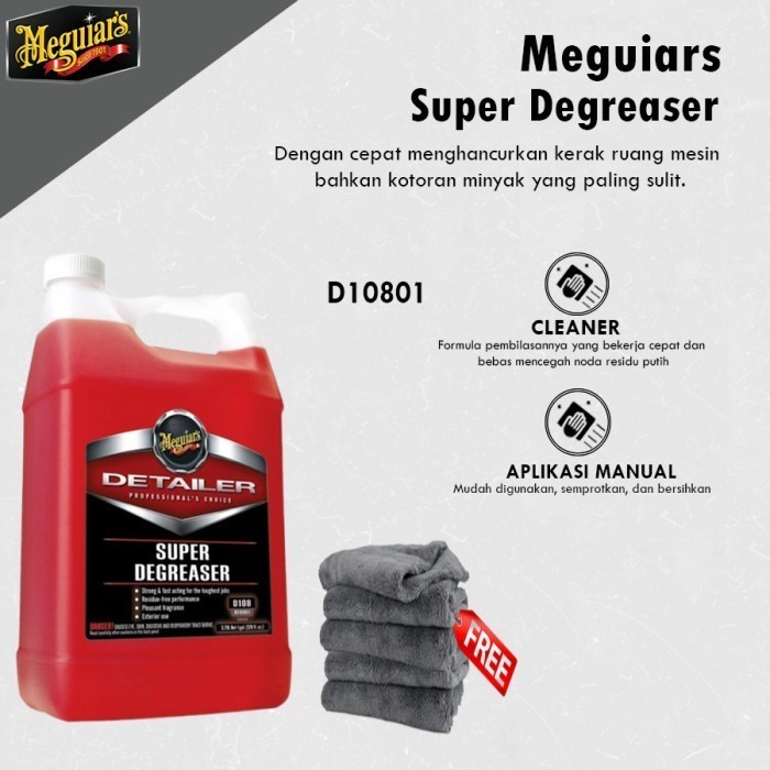 Jual Meguiars Super Degreaser 3,79L Pembersih Kerak Ruang Mesin / Engine Cleaner | Shopee Indonesia