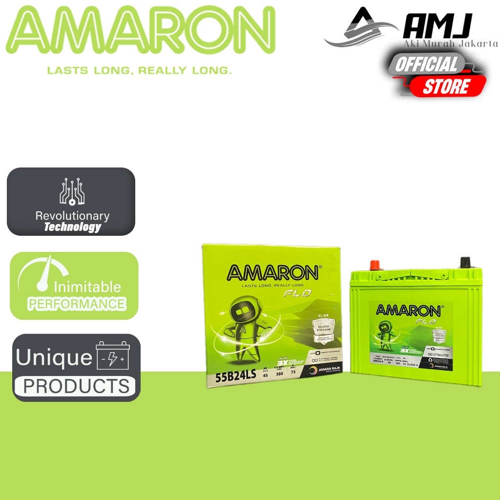 Jual Aki Mobil Toyota Sienta NS60LS / 55B24LS Amaron Hi-Life 12V / 45Ah ...