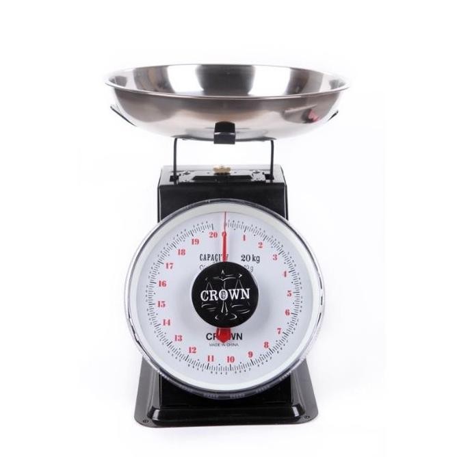 Jual COD OK Timbangan Jarum Analog Duduk Mangkok Laundry Crown timbangan buah sayur daging 5kg ...