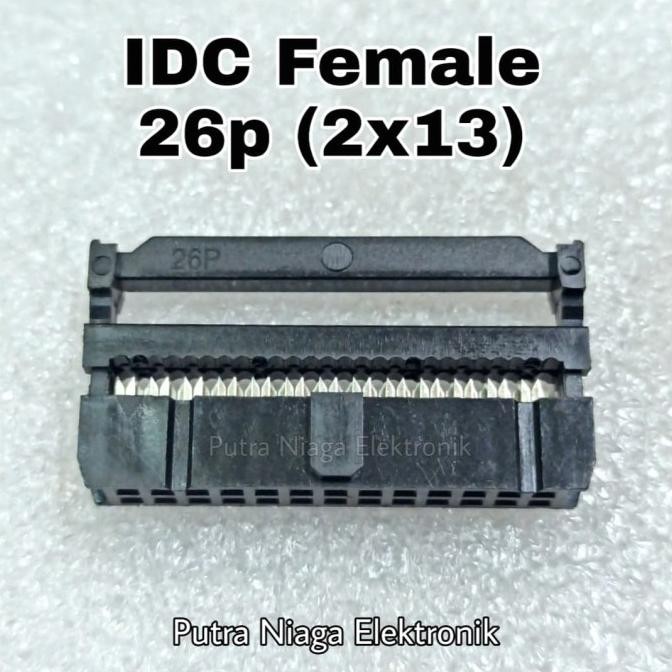 Jual Murah Socket IDC 26p Female Jepit (2x13) Header ISP 26pin Soket 26 ...